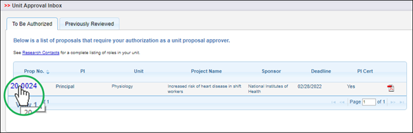 Reviewing a Proposal in SP Classic – Cayuse Help Center