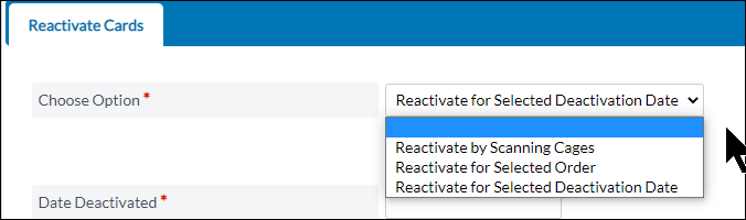 Reactivating Cards in Animal Inventory – Cayuse Help Center